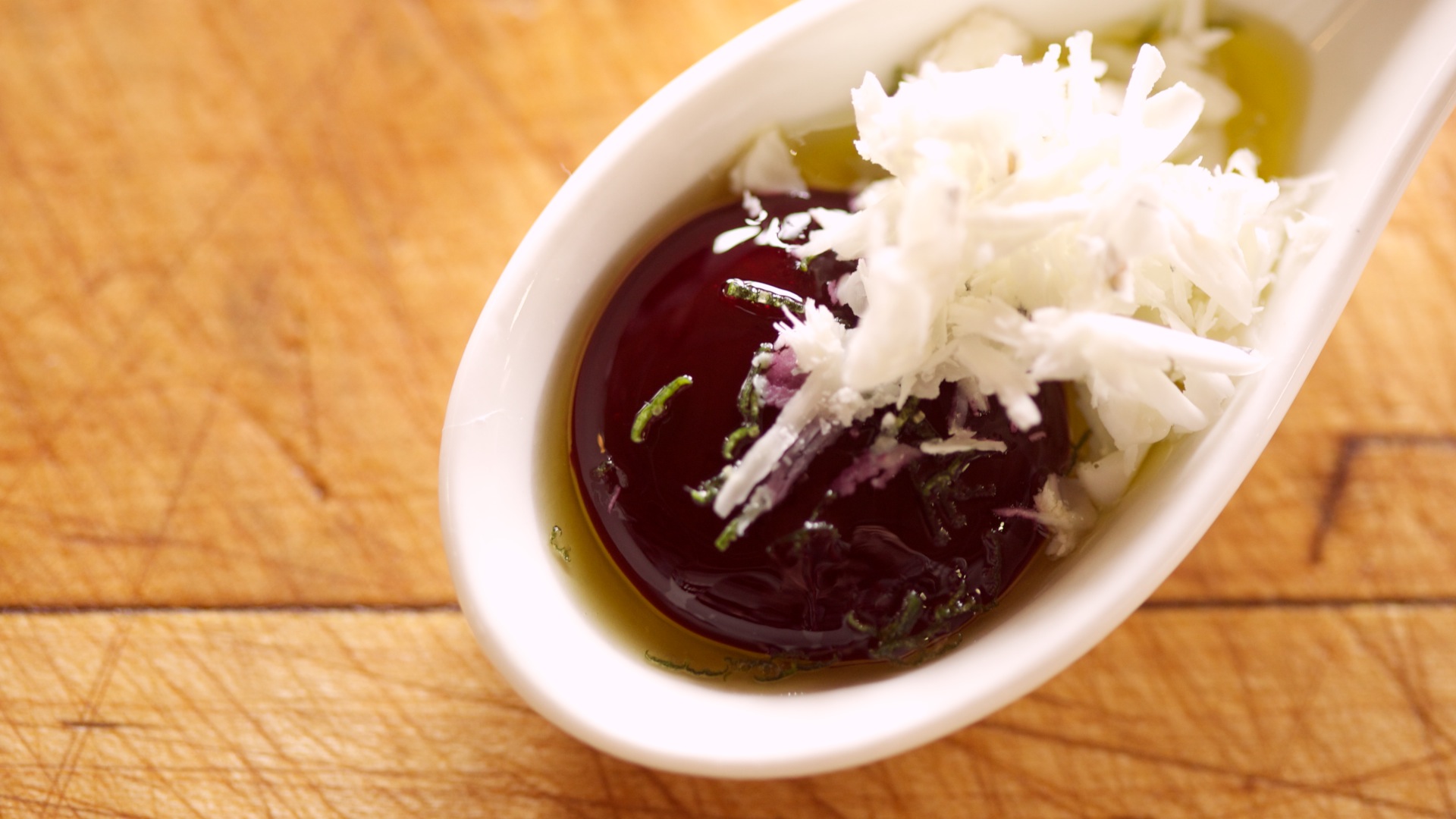 Beet Spheres With Goat Cheese | ChefSteps