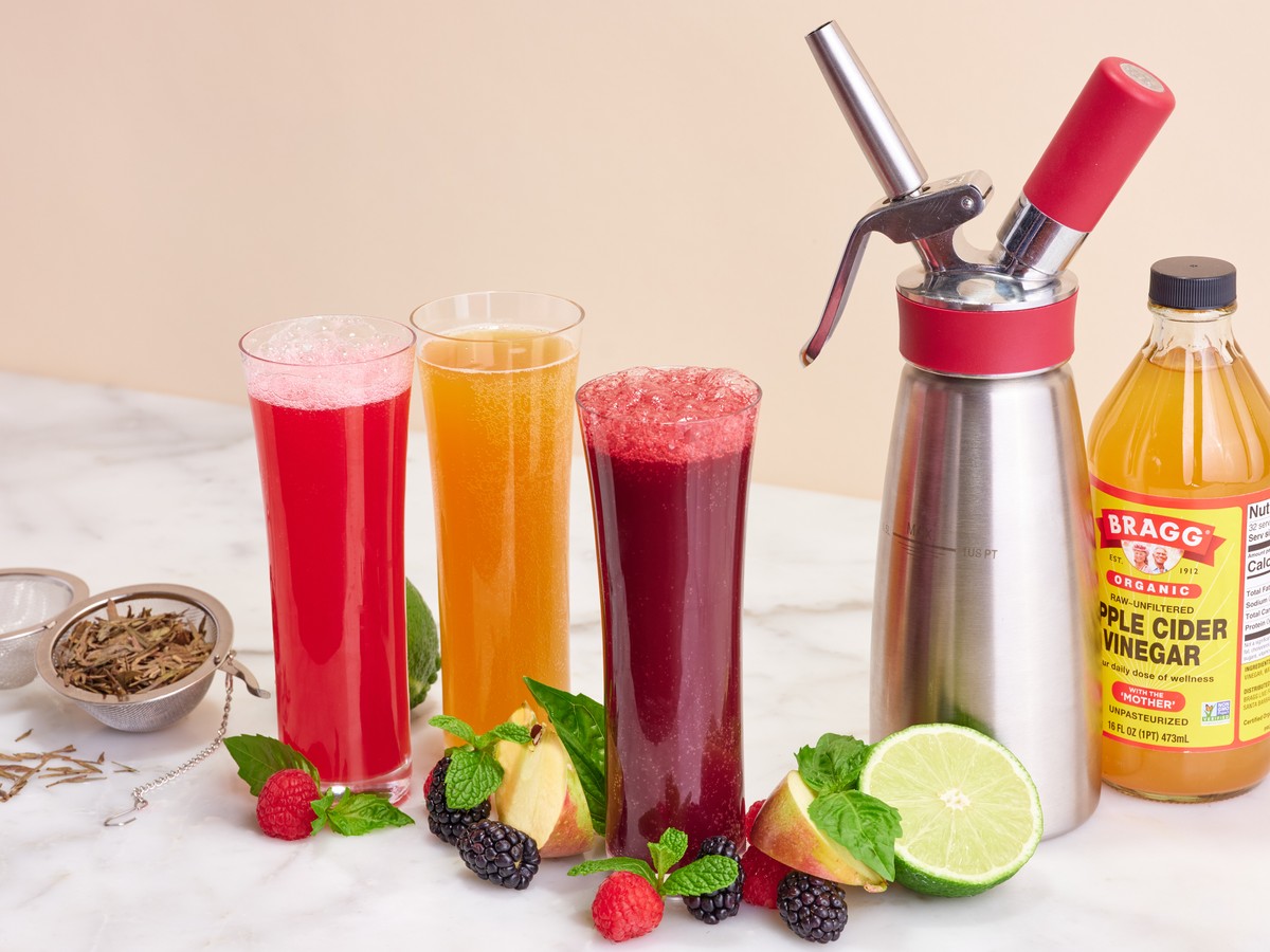 Make “Instant” Kombucha with a Fruity Shrub and Whipping Siphon | ChefSteps