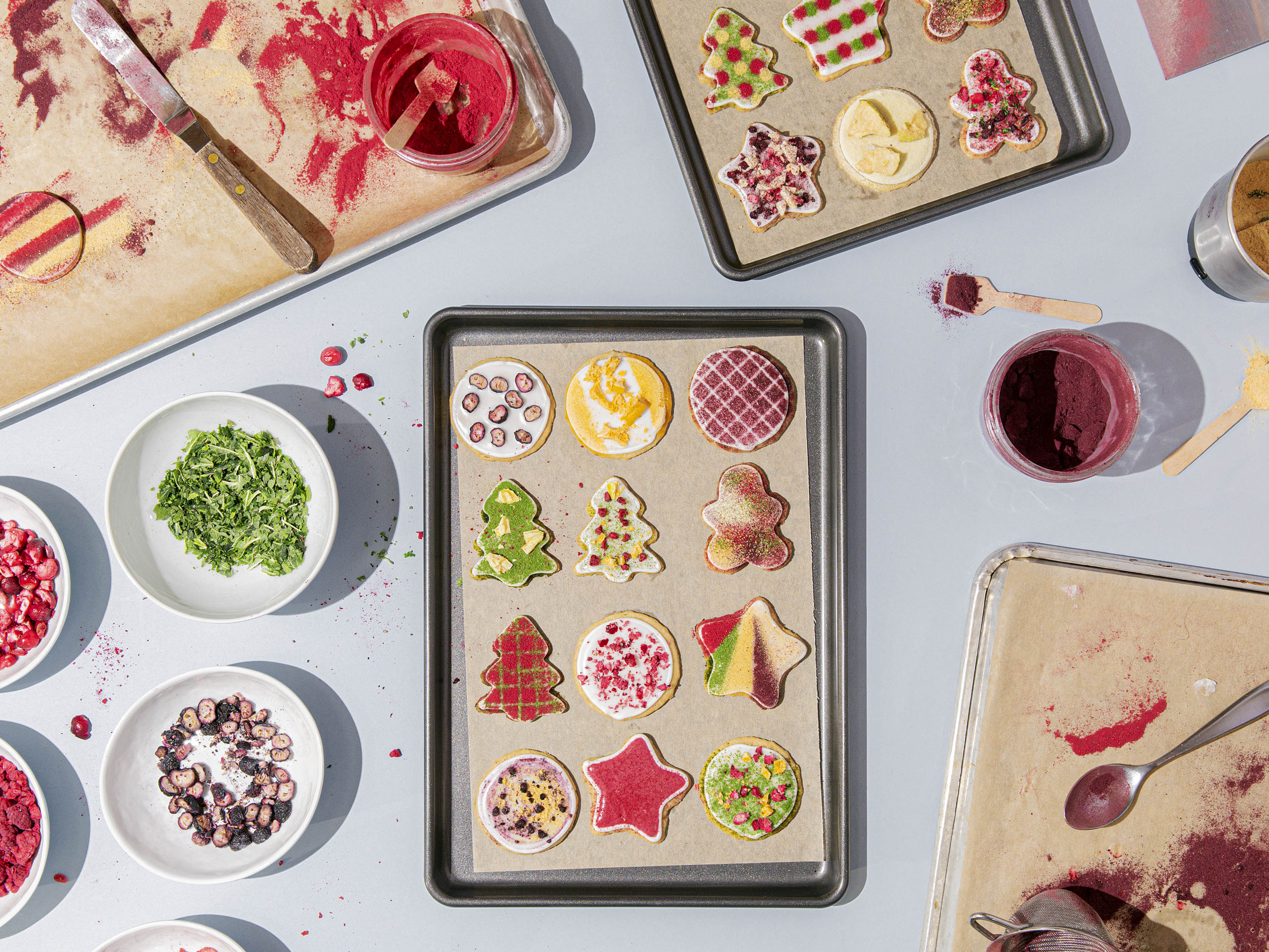 Festive, Freeze-Dried Fruity Shortbread Cookies | ChefSteps