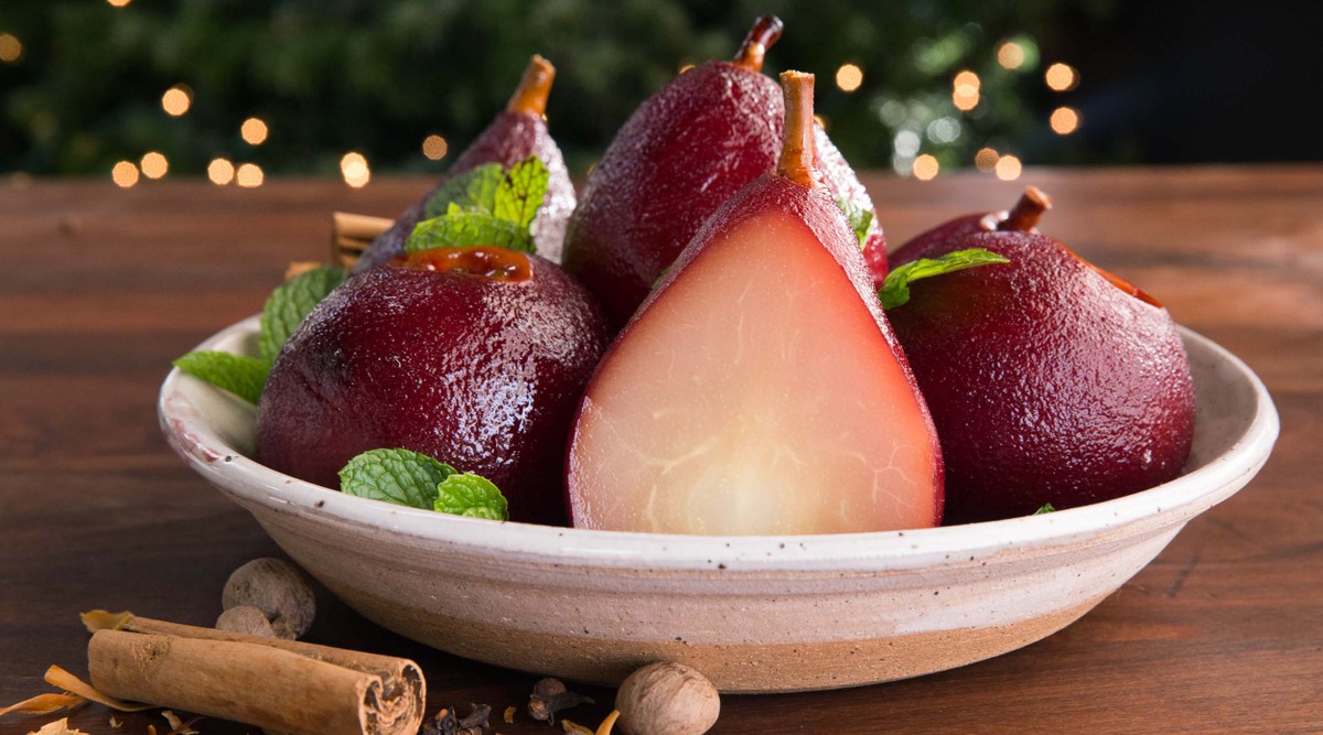 Red Wine–Poached Pears | ChefSteps